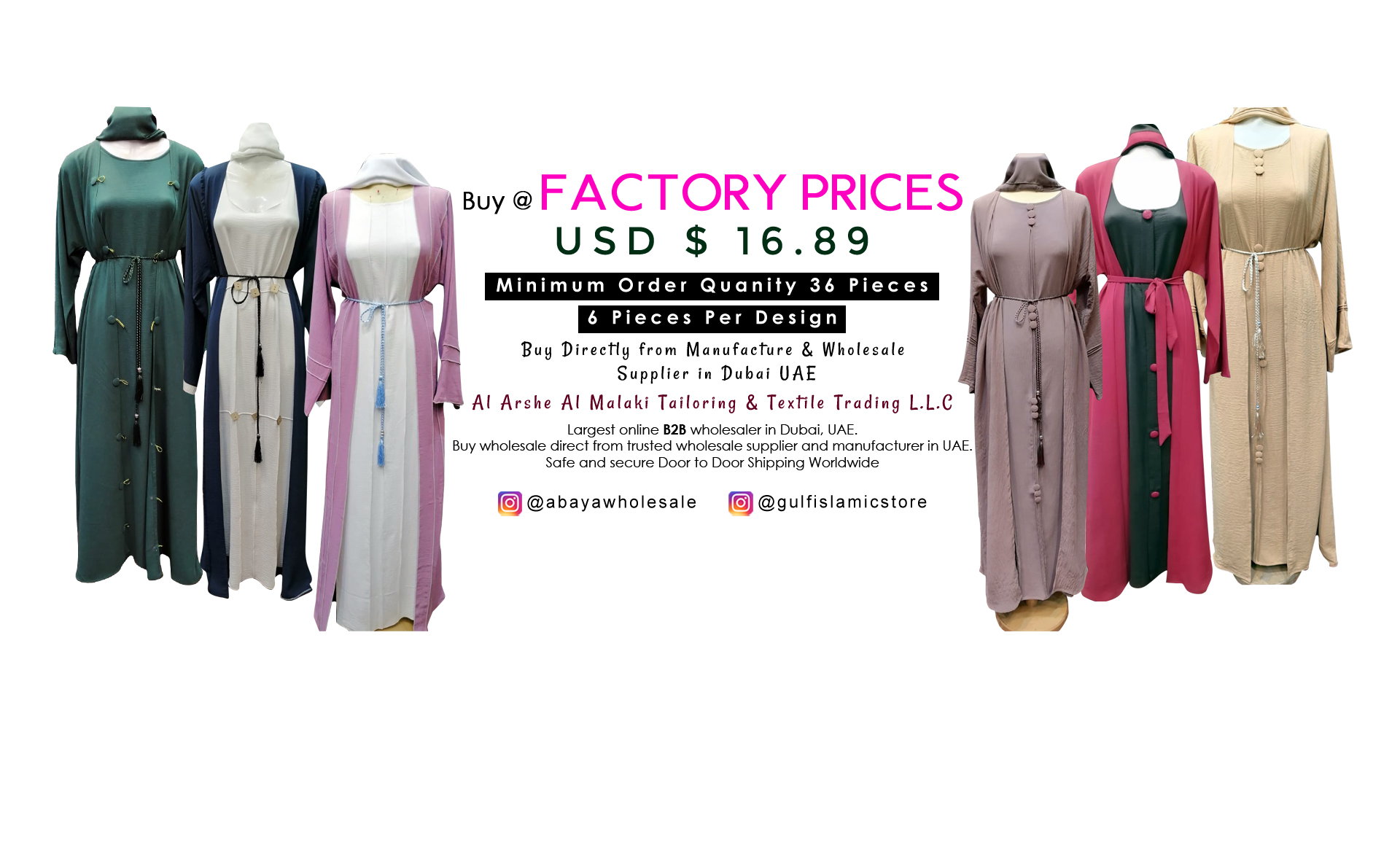 Abaya Wholesale Store Online | Latest Kaftan Style Abaya Designs